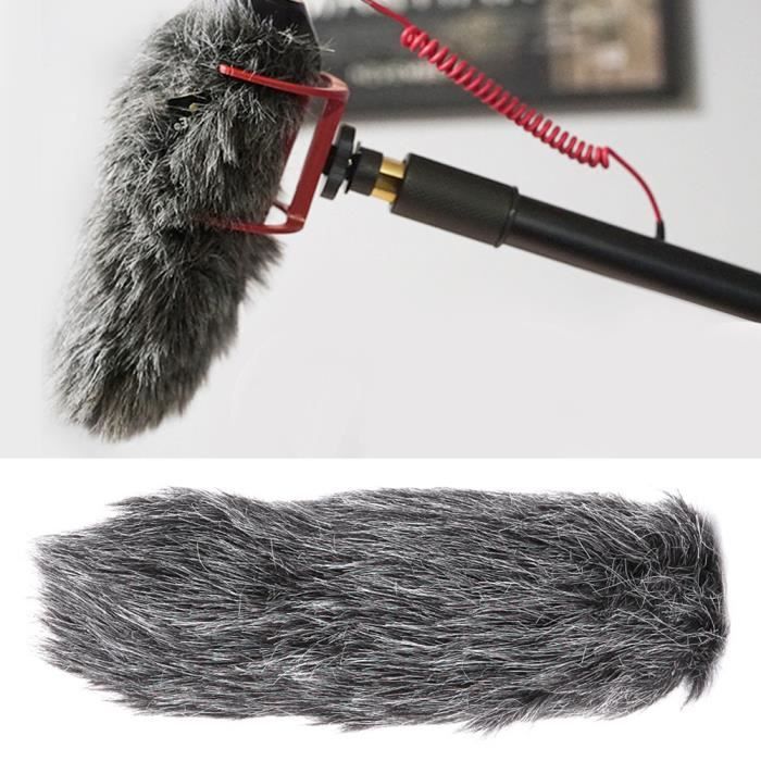 HURRISE Velu de pare-brise de microphone Microphone Windshield Furry ...
