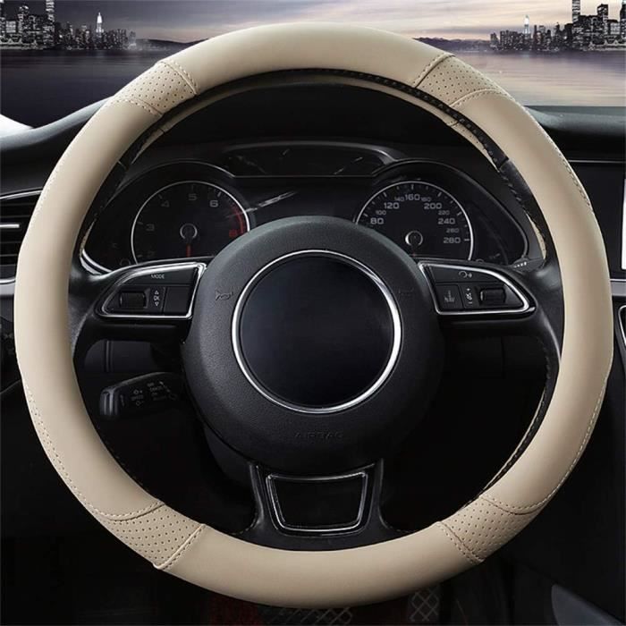 Couvre Volant Voiture Caches De Volant En Cuir Microfibre Universel 37 ...