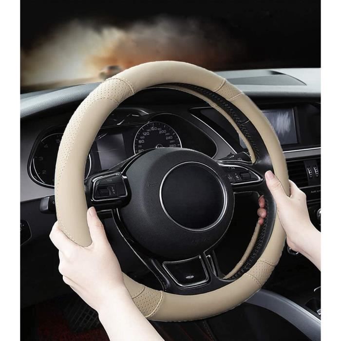 Couvre Volant Voiture Caches De Volant En Cuir Microfibre Universel 37 ...