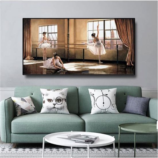 5D Diamond Painting Robe Blanche Danse De Ballet Filles Peinture ...