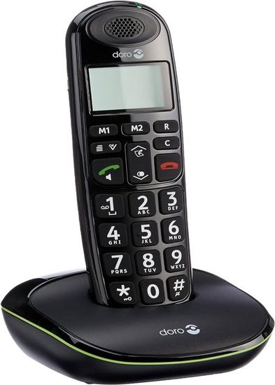PhoneEasy 100w Téléphone sans Fil DECT pour Seniors avec Grandes ...