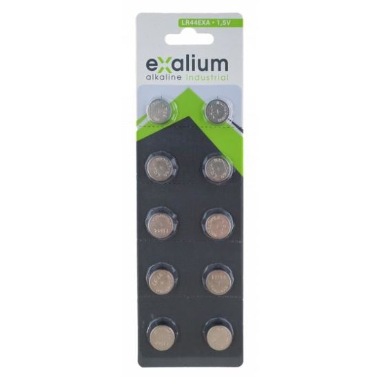 10 Piles bouton AG13, LR44, A76 alcaline 1.5V Exalium - Cdiscount Jeux ...