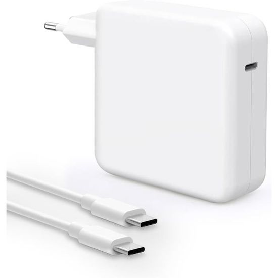 Chargeur Mac Book Pro, Chargeur d'ordinateur Portable 96W, Adaptateur ...