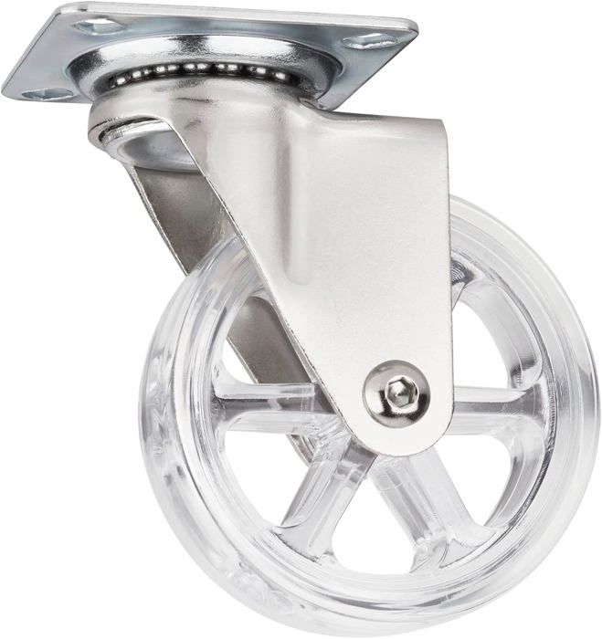 Roulette De Meuble Design Rapid Roulettes Ø 75 Mm Transparentes ...