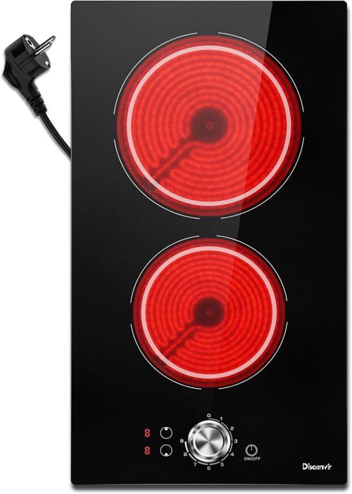 Plaque Vitrocéramique 2 Feux Avec Prise , Plaque De Cuisson Electrique ...