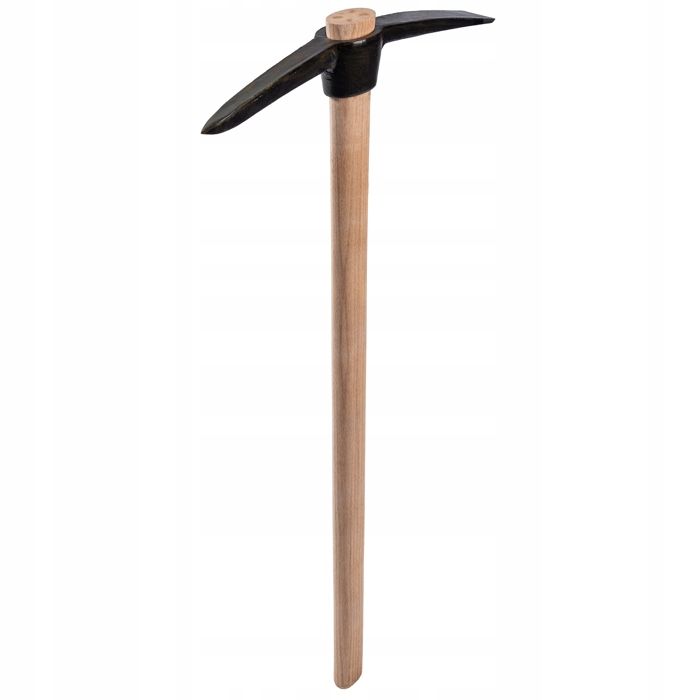 KADAX Pioche pointue avec manche en bois, pioche en acier durable ...