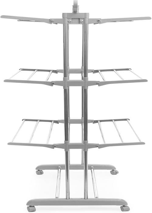 Séchoir Pliable Vertical Avec Roues Folver 24 Barres,Sèche Le Linge De ...