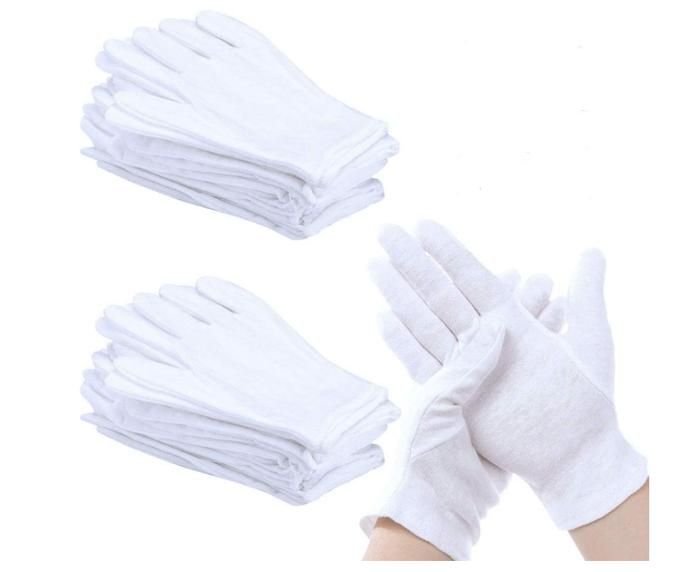 12 Paires de Gants en Coton Blanc, Gants en Coton, Confortables et ...