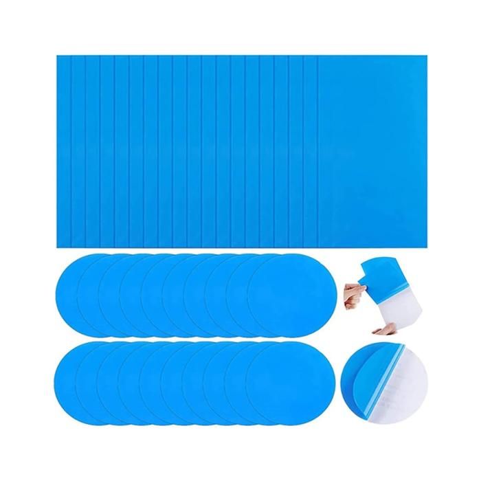 40 Pièces Rustine Piscine Kit de Réparation Patchs de Réparation Auto ...