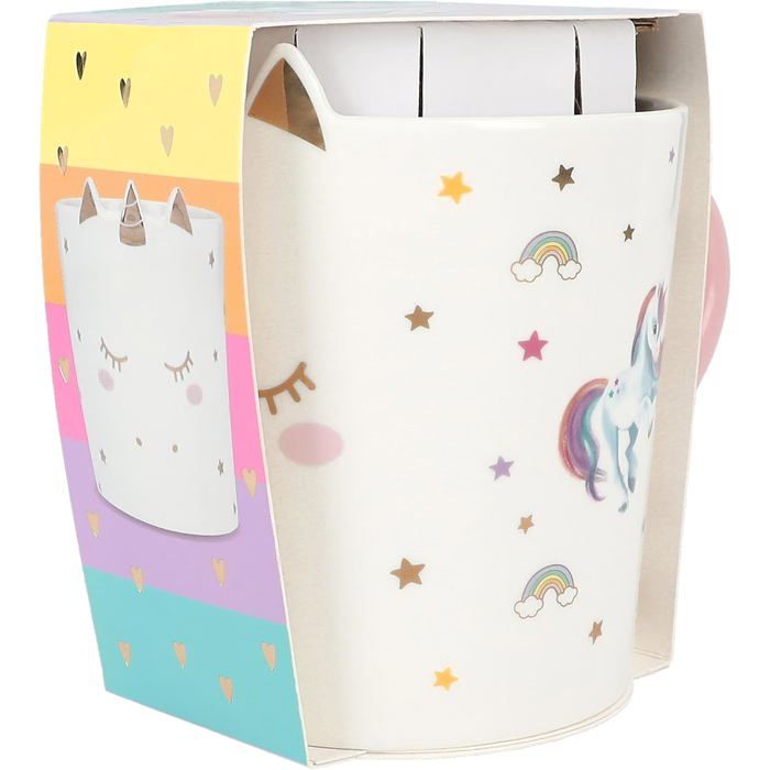 TRAHOO-13069 Ylvi Becher Einhorn - Tasse en blanc avec impression ...
