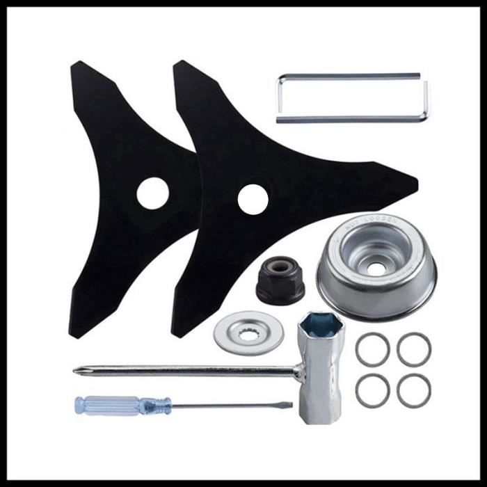 3 Teeth Brush Kit-Lame de débroussailleuse à 3 dents, kits pour divers types de débroussailleuse ...