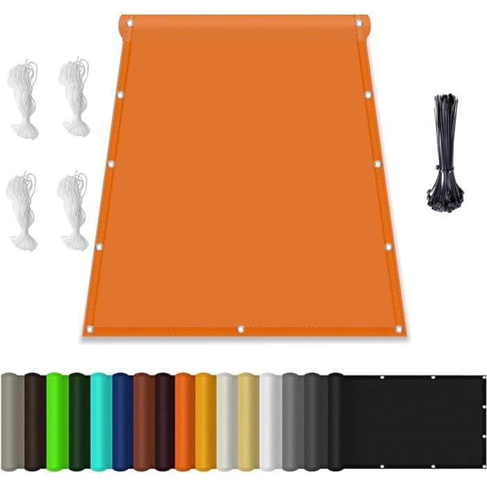 Filet de protection solaire, bordure de balcon, avec œillets, voile d ...
