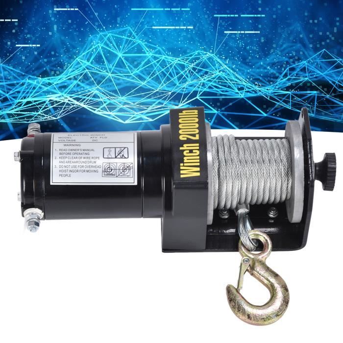 Kit de contrôleur de treuil de grue de palan de câble en acier de treuil électrique de 12V ...