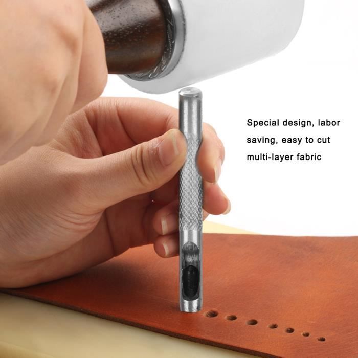 Cikonielf Outil d'artisanat du cuir Outil de poinçonnage en cuir, outil ...