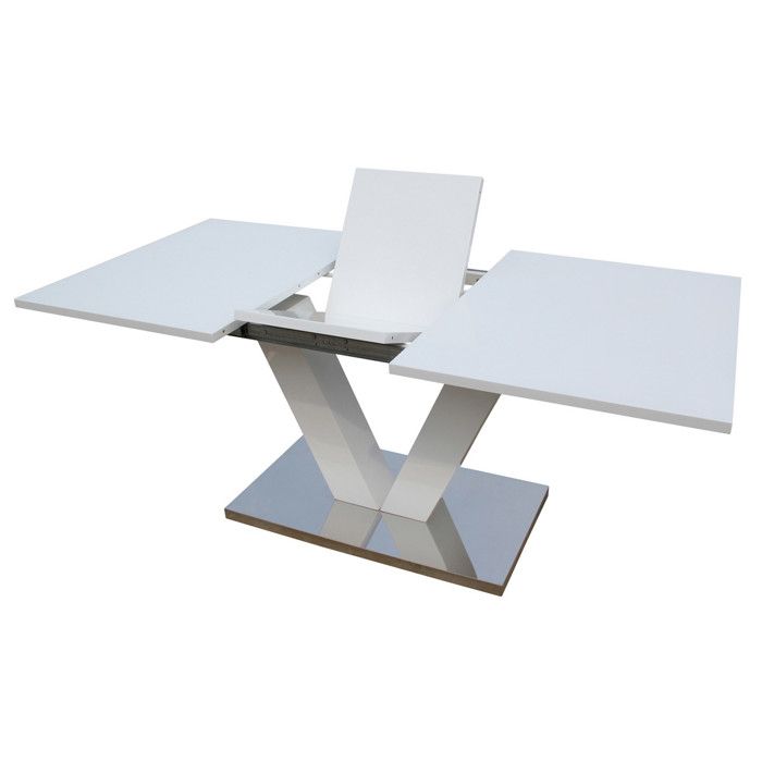 Table repas extensible "Lora" - Dimensions : 140/180 x 90 x 75 cm ...