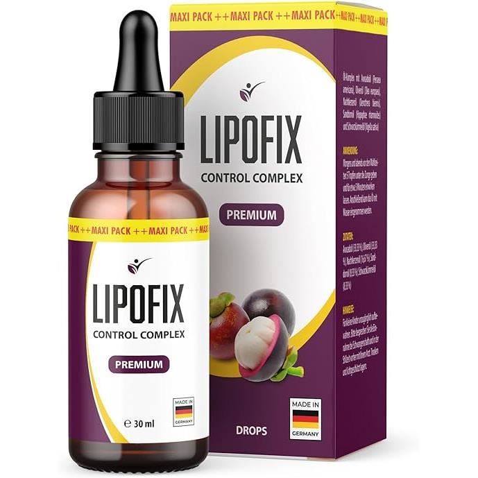 Lipofix gouttes - Pour hommes & femmes - Maxi-Pack avec 30 ml par ...