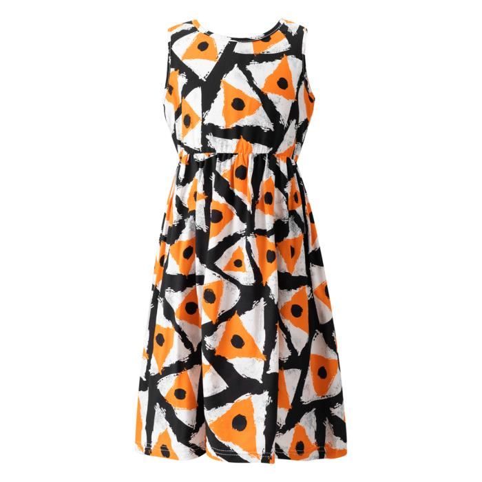 Iiniim Robe Fille Été Fleurie Robe de Plage Enfant Fille Bohême Robe ...