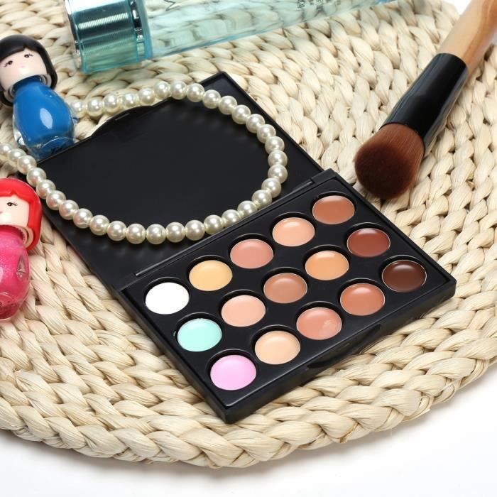 Crème Correcteur 15Couleurs Correcteur de Maquillage Professionnel Fond ...