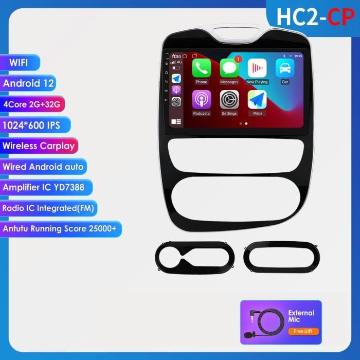 2+32G Player multimédia Android AutoAudio pour Renault Clio 4 2016-2019 ...