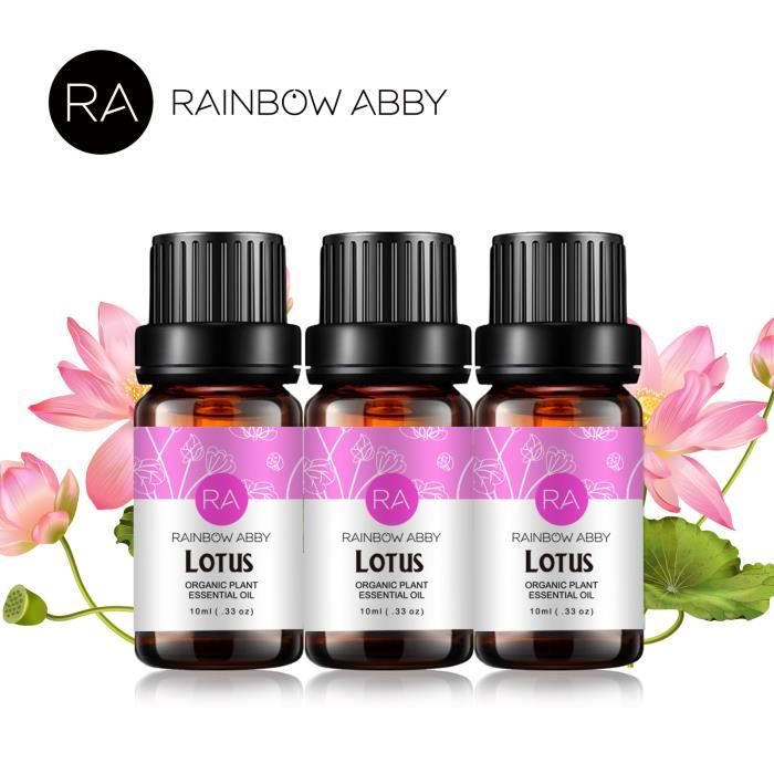 3x 10ml Huile Essentielle Lotus 100 Pure Natrual Flower Huile