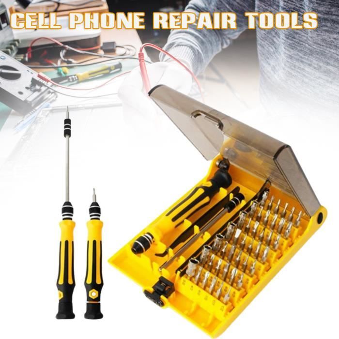 Outil de réparation de démontage de téléphone portable CRV 45 en 1, vis ...