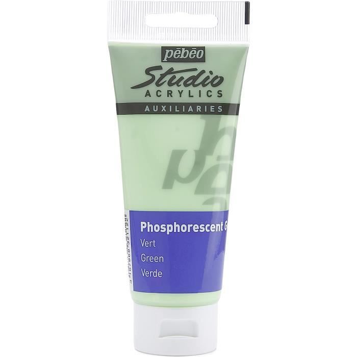 Pébéo – Studio Acrylics 100 ML Gel Phosphorescent Vert - Liant ...