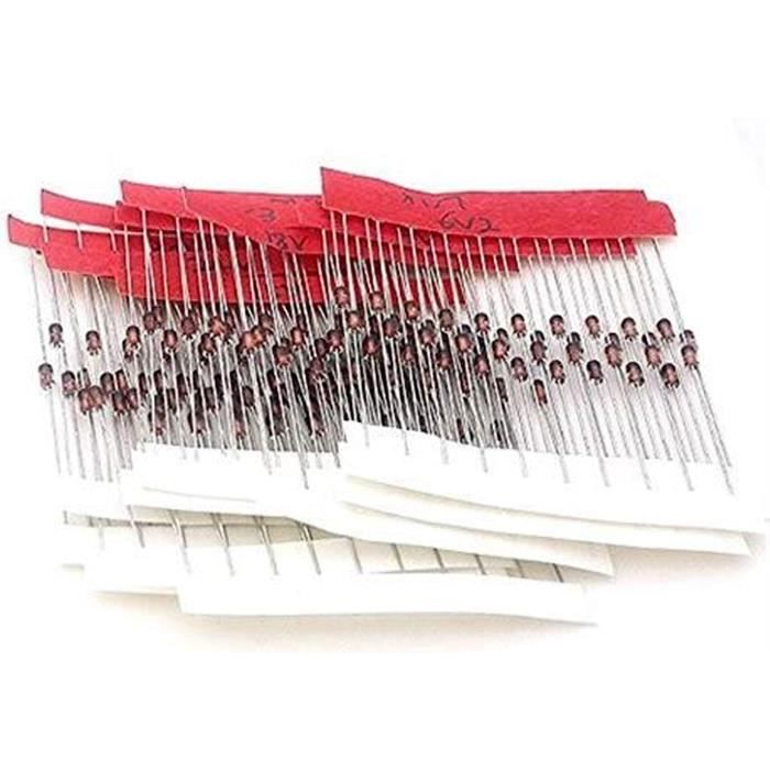 Diode 1W Diode Assorted Kit Do-41 3.3V 3.6V 3.9V 4.3V 4.7V 5.1V 5.6V 6 ...