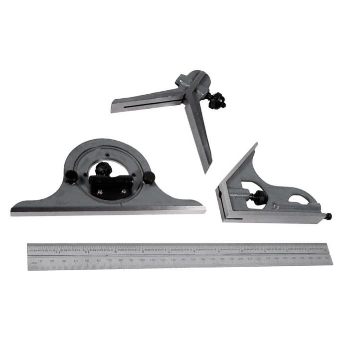 EQUERRE - COMPAS - REGLE - RAPPORTEUR - TRUSQUIN 1 ensemble de carrés ...