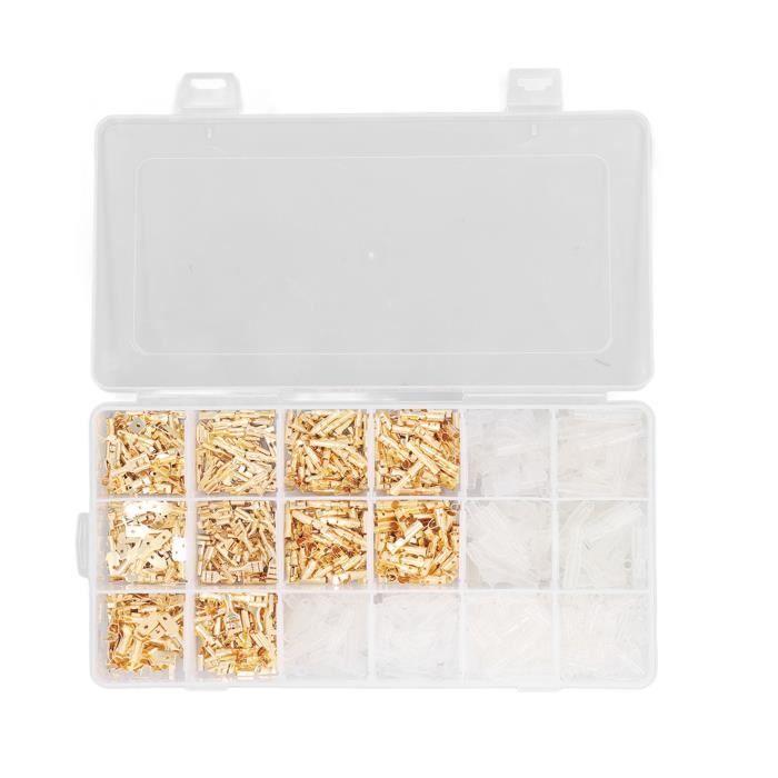 VBESTLIFE ensemble de bornes à lame mâle femelle 1000 pièces mâle ...