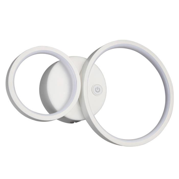 Applique murale LED VIKA en métal blanc - Cdiscount Maison