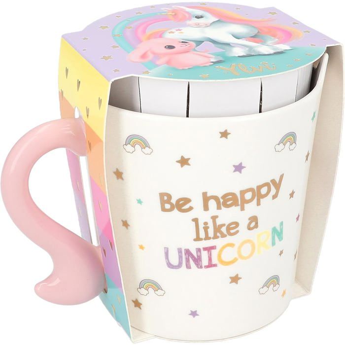 TRAHOO-13069 Ylvi Becher Einhorn - Tasse en blanc avec impression ...