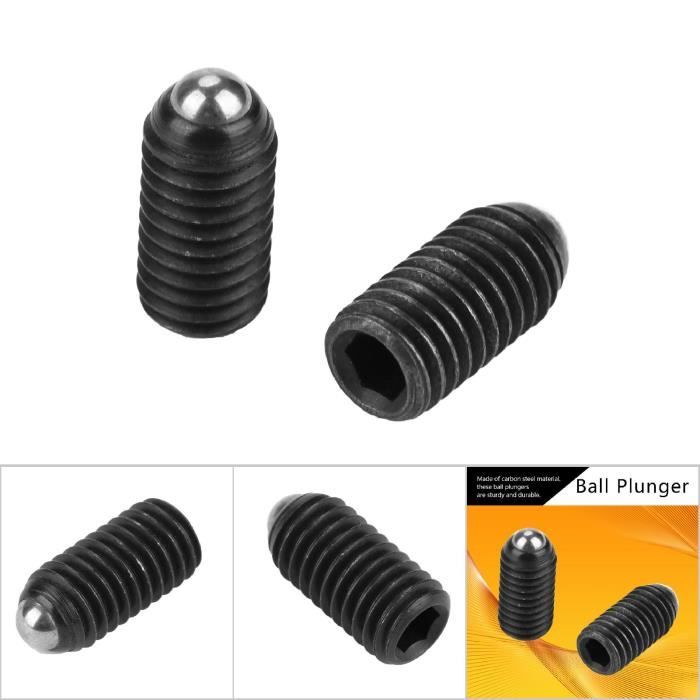 Piston à ressort - EJ.LIFE - M8 - Acier au carbone - Lot de 10 pièces ...