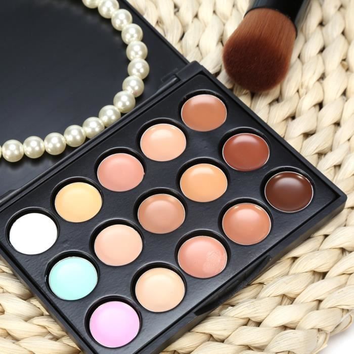 Crème Correcteur 15Couleurs Correcteur de Maquillage Professionnel Fond ...