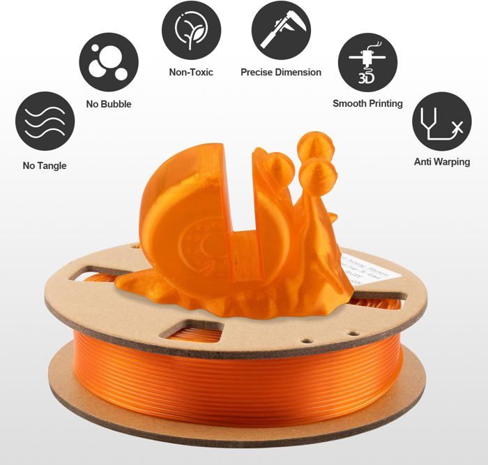 Lot de 5 filaments de filament en TPU - 1,75 mm - Pour imprimante 3D ...