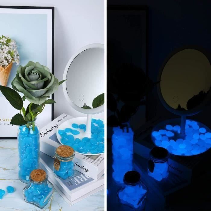 Galet lumineux - AUTREMENT - Huixin 200 PCS - Blanc - Bleu - Décoration ...