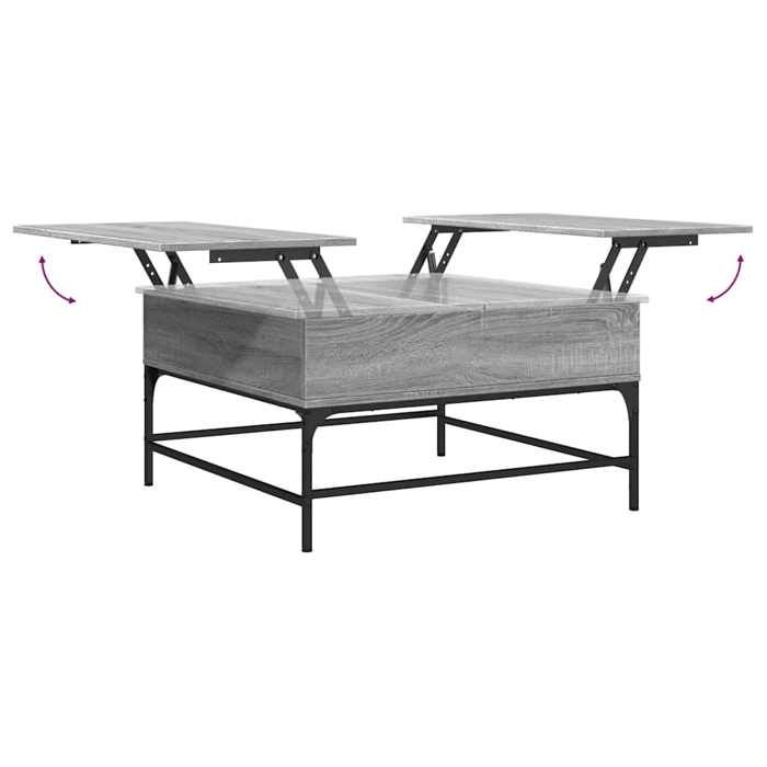 JILL'S - (1 PC) Table basse - VIDAXL - table d'extrémité - sonoma gris ...