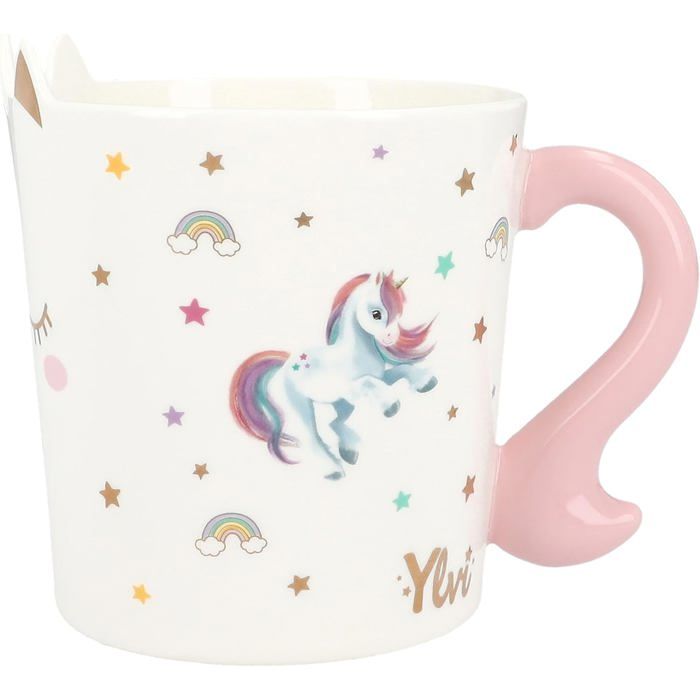 TRAHOO-13069 Ylvi Becher Einhorn - Tasse en blanc avec impression ...