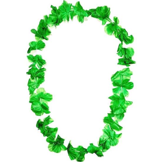 Collier De Fleurs Vert Fluo - Qualité Premium - Accessoire Fluorescent ...