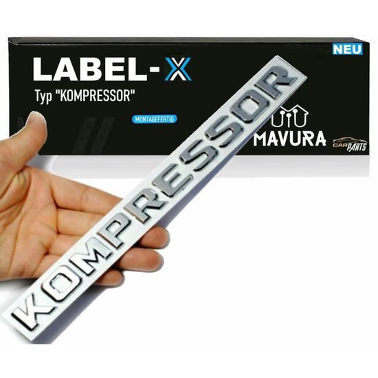 Autocollant - KOMPRESSOR - Logo AMG Mercedes - Résistant aux ...