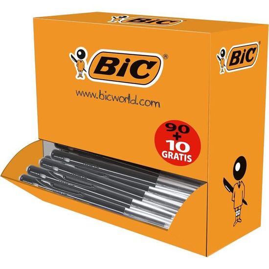 BIC M10 Original Stylos-Bille Rétractables Pointe Moyenne (1,0 mm ...