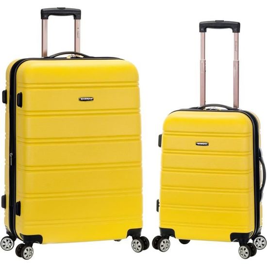 Melbourne Valise Rigide Extensible À Roulettes Pivotantes, Jaune ...