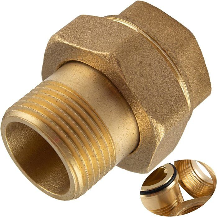 Raccord Fileté Avec Joint Torique 3/4" (Ig Ø 24,1 Mm X Ag Ø 26,4 Mm) Ig/Ag En Laiton, Raccord ...