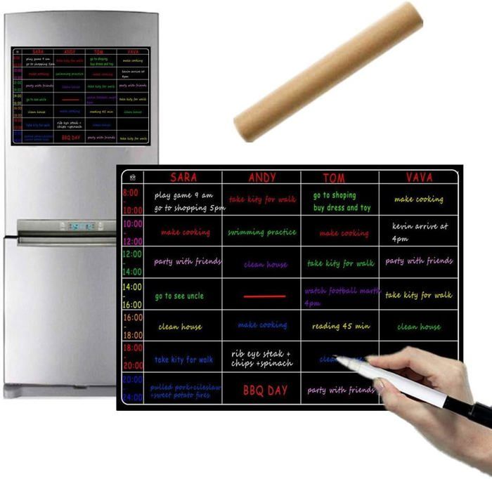 Menu Semaine Frigo Planning Mensuel Effaable Planificateur Hebdomadaire ...