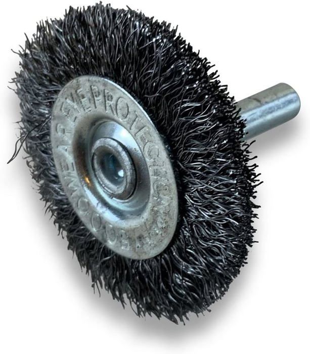 Brosse Rotative Circulaire Mtallique Sur Tige 38 Mm Fil Acier Souple ...