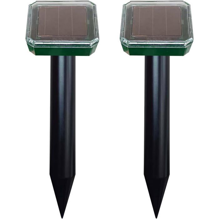 RUNADI Lot de 2 répulsifs solaires pour Taupes – Repulsif Serpent ...