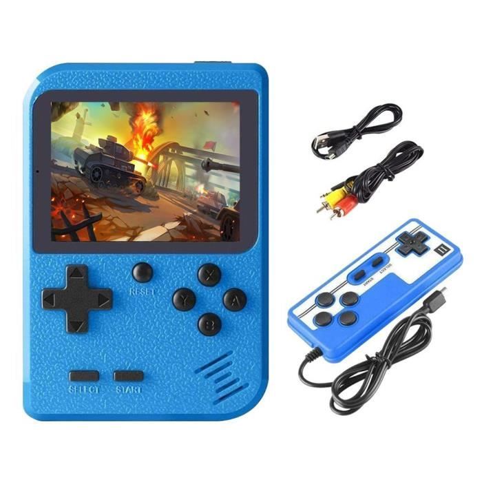 [manette de jeu bleue] Console de jeux vidéo portable - 400 jeux ...