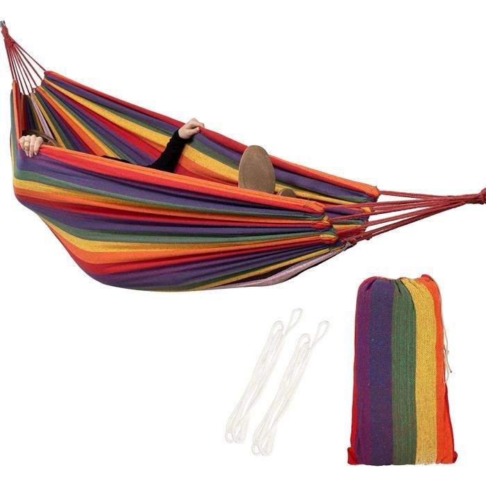 Lanjue Hamac double et familial - Surface de couchage - Hamac en tissu ...
