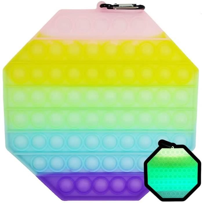 Push et Pop Bubble Sensory Fidget ToyGrande Taille Multicolore popit ...
