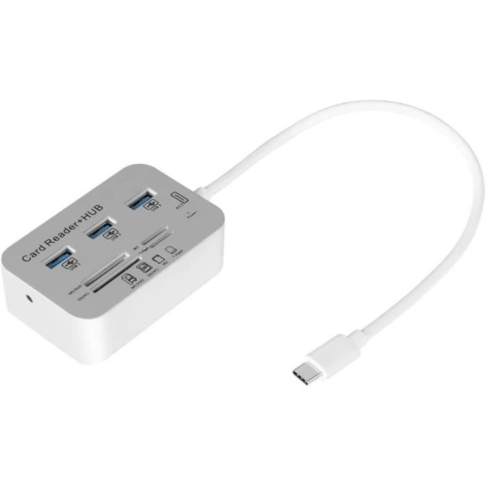 Hub Usb C, Répartiteur 7 En 1 Usb 3.0 Avec 3 Ports Usb De Type C ...