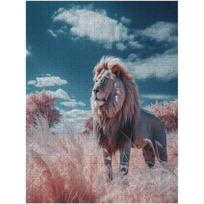 Puzzles 500 Pièces Puzzle Lion Animalier Pour Adultes Et Adolescents ...